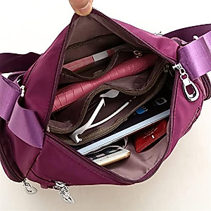 HEYUANPIUS Convertible Crossbody Handbag, Women Casual Messenger Bag Waterproof Nylon Shoulder Bag Large Capacity Mom Handbags Tote Crossbody Pack Purse (Color : 3)