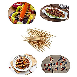 Gmark Round Hotel Toothpicks 800 ct - 3 Boxes Pack Total 2400 ct - 2.5" Natural Wooden Toothpicks GM1021