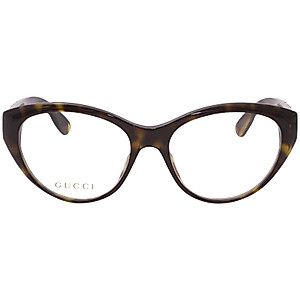 Gucci GG0812O 002 Eyeglasses Women's Havana/Gold Full Rim Optical Frame 54mm
