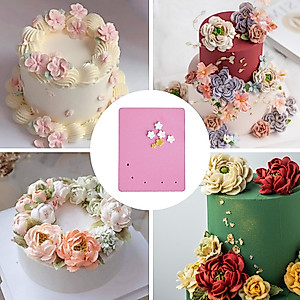 Fondant Cake Foam Pad, Fondant Foam Pad 5 Holes Silicone Sponge Mat Paste Fondant Cake Flower Drying Mat Modeling Tool Flower Mat for Fondant (1 Piece)