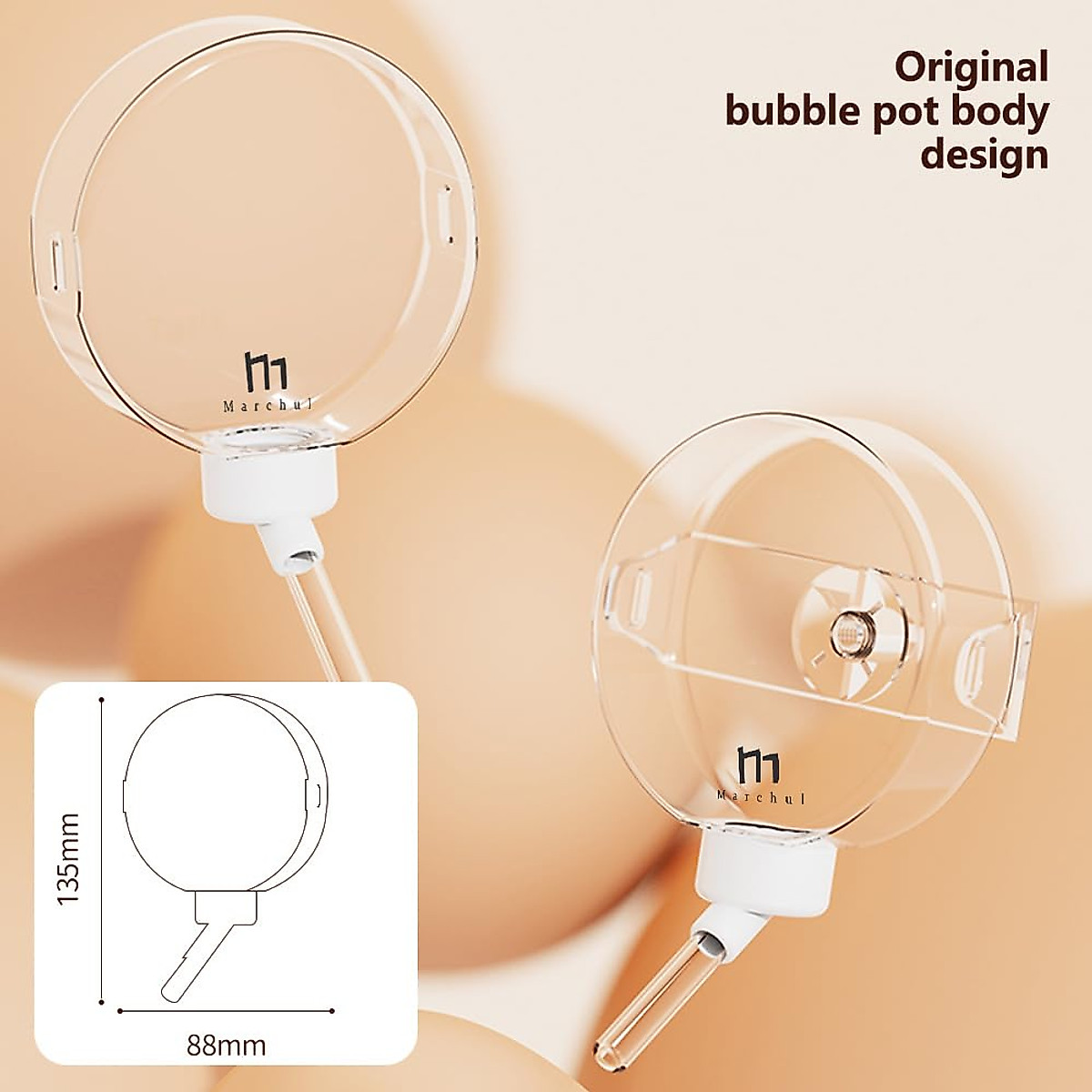 Marchul Hamster Water Bottle No Drip Water Dispenser for Syrian Dwarf Hamsters Gerbils Mice Rats and Other Small Animals