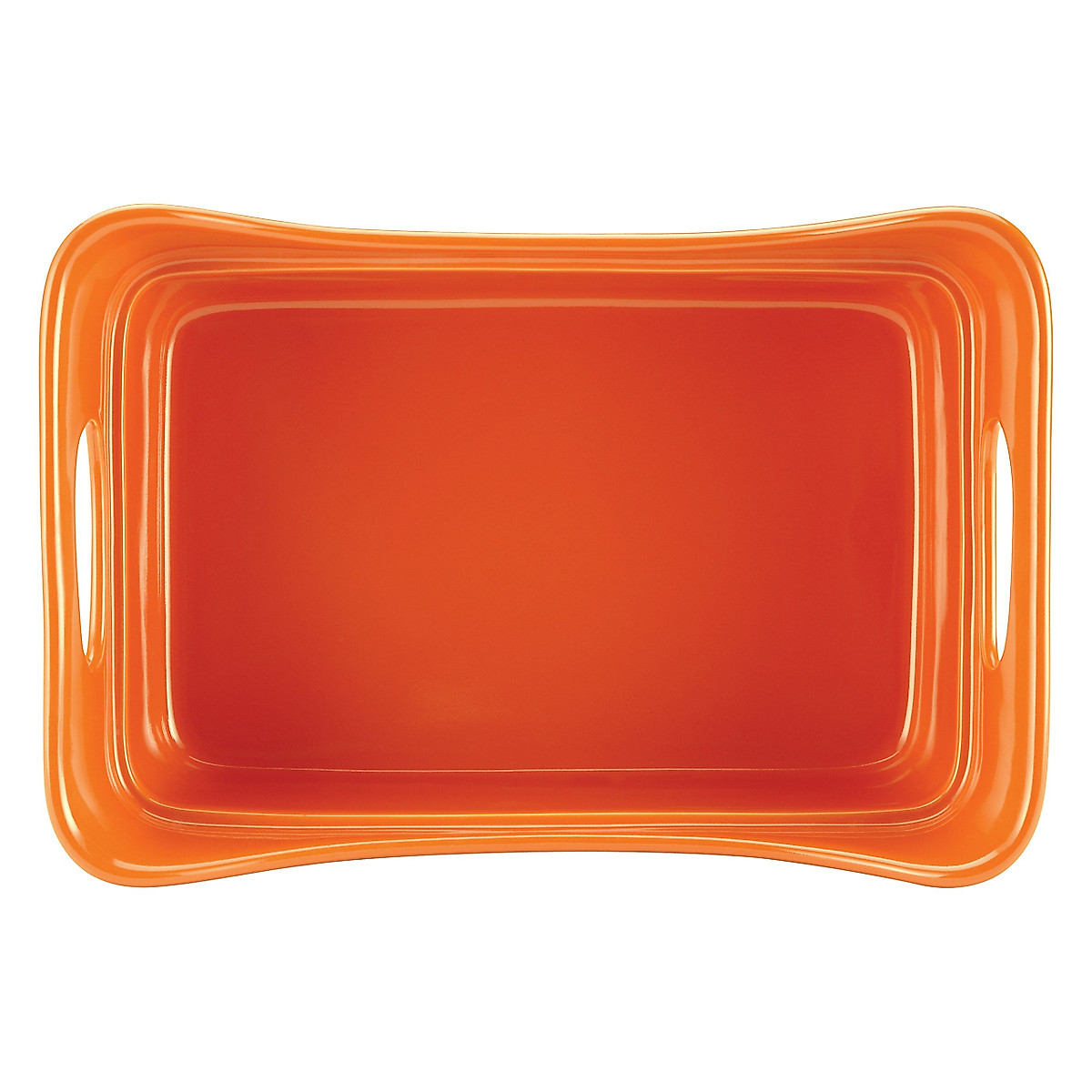 Rachael Ray Stoneware 2-Quart Square Baker, Orange