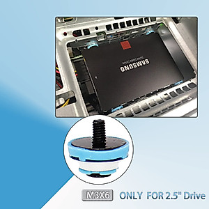 LeFix 8 x Replacement for Screws Isolation Grommet Mute Mounting HP 2.5" SSD HDD 6000 6005 Pro 8000 8100 EliteDesk ProDesk G1 G2 594220-001/511945-003