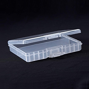 Heyiarbeit Battery Storage Case Holder Box for 48 AAA Batteries, Clear Color (1 Pack)