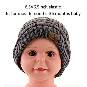Didida Soft Warm Knitted Baby Hats Infant Toddler Baby Beanies Baby Winter Wool Hats