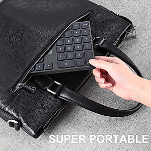Attoe Numeric Keypad, 35-Keys Portable USB Wireless Numeric Keypad Rechargeable Ultra-Silent External Numeric Pad for MacBook and Windows Laptop
