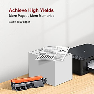 047 crg-047 (2 Black) Compatible Toner Cartridge Replacement for Canon 047 crg-047 crg047 High Yield to Use with MF113W LBP113W MF110/LBP110 Series i-SENSYS MF113W LBP113W MF110/LBP110 Series Printer