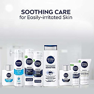 NIVEA MEN Sensitive Shave Gel with Vitamin E, Soothing Chamomile and Witch Hazel Extracts, 7 Oz Can