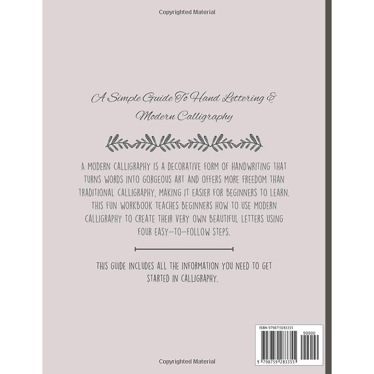 Calligraphy Set for Beginners: 120 Sheet of Calligraphy Practice Paper Hand Lettering Workbook 8.5 x 11 Inches