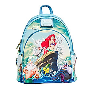 Loungefly Disney The Little Mermaid Ariel Scene Womens Double Strap Shoulder Bag Purse