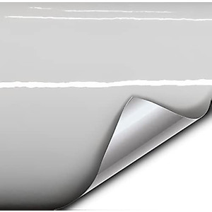 VVIViD White Gloss Car Wrap Vinyl Roll with Air Release Adhesive (1ft x 5ft)