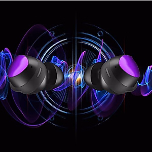 Urbanx Street Buds Plus True Bluetooth Earbud Headphones for Samsung Galaxy Note Pro 12.2 3G - Wireless Earbuds w/Noise Isolation - Purple (US Version with Warranty)