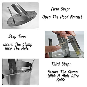 JUCCJUXIN Chimney Cowl Cap Tool,Cone Top Chimney Cap,Roof Line Cap Stainless Steel Outdoor Ventilation Exhaust Vent Cap,for Ducting Ventilation Cap Rain Hat Hood,Customizable,d8cm/3.15in