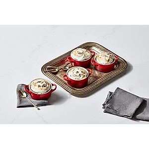 Le Creuset Stoneware Mini Round Cocotte, 8 oz., Cerise