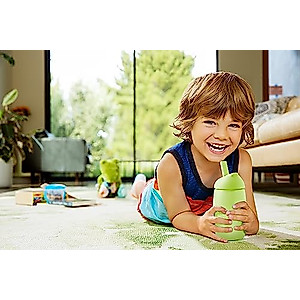 Munchkin® Simple Clean™ Toddler Sippy Cup with Easy Clean Straw, 10 Ounce, 2 Pack, Blue/Green