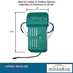 Minka-Aire RCS223L Remote Control, Grey