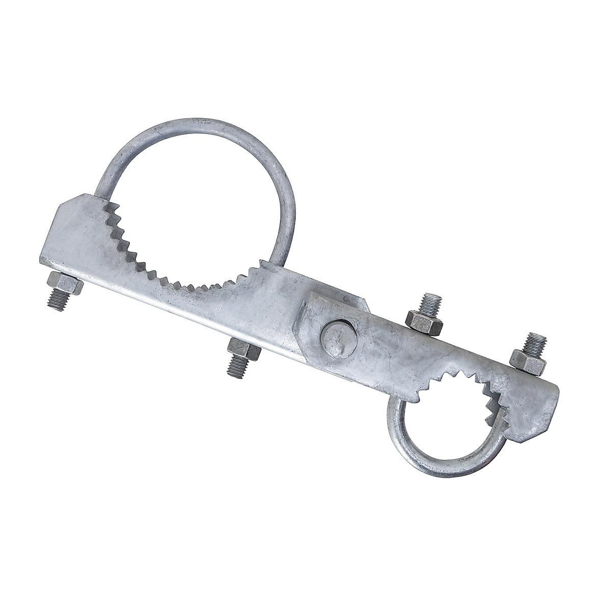 VIVIDA Chain Link Gate Hinge, 180 Degree Commercial Gate Hinge for Chain Link Fence, Heavy Duty, Fit 2-3/8" OD Post & 1-5/8" Thru 1-7/8" Frame, Galvanized Steel, 1 Pack