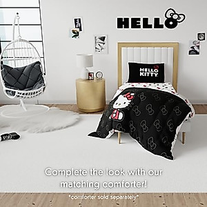 Franco Hello Kitty Bedding Super Soft Microfiber 3 Piece Twin Sheet Set, (Official Licensed Product)
