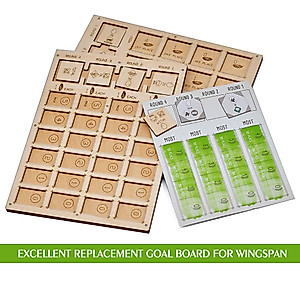 CZYY Wingspan Objective Scoreboard Wooden Laser Cut Goal Board