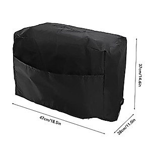 VINGVO Welding Machine Canopy, Foldable Waterproof Reusable Proof 190T Polyester Taffeta Welder Cover Garden Welding Machines Furniture Covers for Courtyard (Black)
