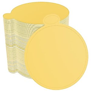 80 Pcs 3.5 Inch Mini Cake Boards Mousse Cupcake Base, Gold 9cm