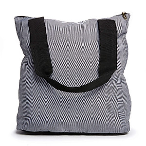 JuJuBe All That Tote Bag, Lightweight Zippered Tote Diaper Bag with Organization Pockets and Comfortable Shoulder Straps for Everyday Travel Work Laptop Bag or Baby Bag for Diapers, Accessories