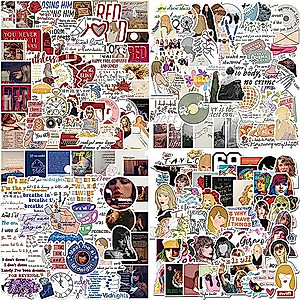 200Pcs Swiftie Stickers, Cute Stickers for Kids Teens Adults, Water Bottles Stickers, Kawaii Stickes, Aesthetic Vinyl Waterproof Stickers for Laptop, Bumper, Skateboard, Phone