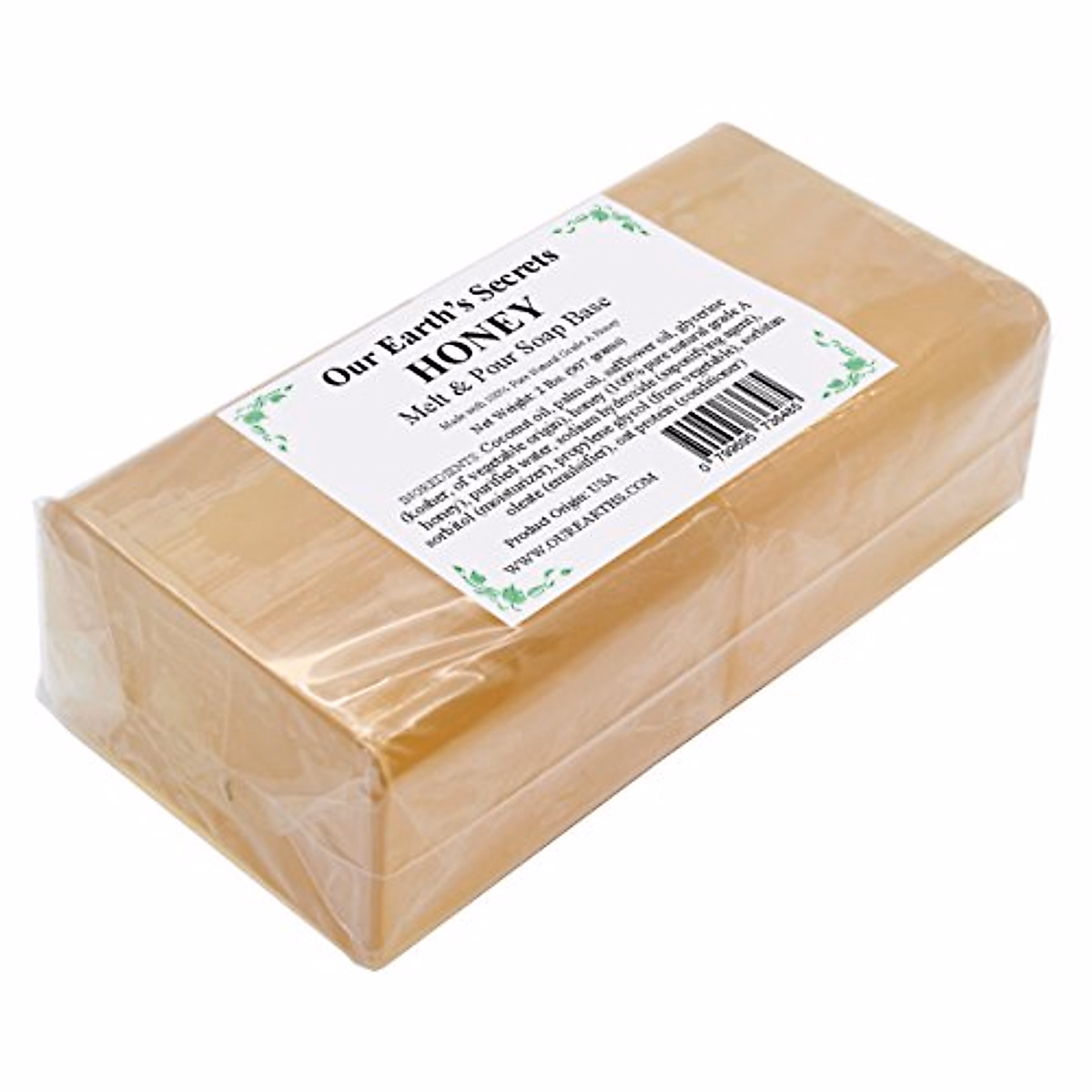 Our Earth's Secrets Honey - 2 Pound Melt and Pour Soap Base