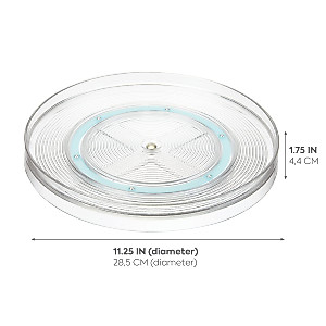 iDesign Linus Turntable, Clear
