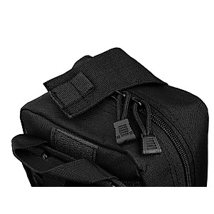 Scherber Premium IFAK Kit Trauma Pack | HSA/FSA Approved | Fully Stocked MOLLE Pouch w/CAT Tourniquet, HyFin Chest Seal, & Israeli Bandage | Trauma Kit for Gunshot, Bleeding, Major Wound Care (Black)