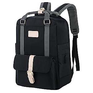 Nordace Eclat Smart Travel Backpack for Men & Women with USB Charging Port, Water Resistant - Light & Durable Laptop Bookbag for Everyday, Hiking, College, Work, School - 15.6 Inch (Black)