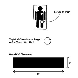 EMI Thigh Sized Manual Blood Pressure Monitor Set Cuff Size (16 to 25 inch)