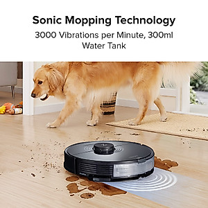 roborock S7 Robot Vacuum and Mop, 2500PA Suction & Sonic Mopping, Robotic Vacuum Cleaner with Multi-Level Mapping, Mop Floors and Vacuum Carpets in One Clean, Perfect for Pet Hair