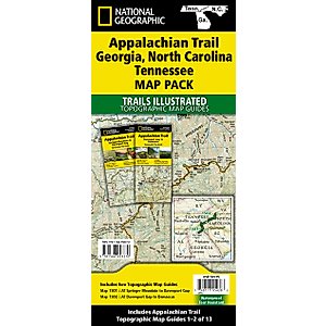 Appalachian Trail: Georgia, North Carolina, Tennessee [Map Pack Bundle] (National Geographic Trails Illustrated Map)