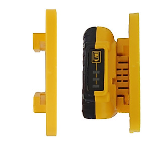 SKCMOX Plastic Battery Holders Mount Fit for Dewalt 20V 60V Battery DCB200 DCB201 DCB202 DCB203 DCB204 DCB205 DCB206 DCB208 10PCS