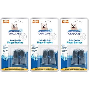Nylabone 3 Pack Of Advanced Oral Care Finger Brushes For Pets
