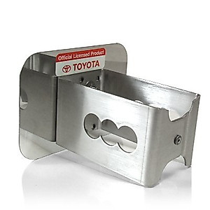 Toyota 3D Logo Black Infill Chrome Tow Hitch Cover, Official Licensed