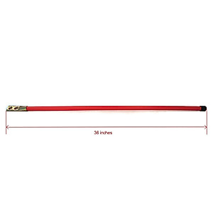 The ROP Shop | Set of 36-inch Fluorescent Orange, Universal Plow Blade Guide Kit for Western 62590