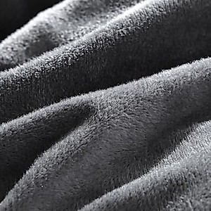 YIRDDEO Grey Duvet Cover Queen with Silver Snowflake 3 Pieces Christmas Bedding Duvet Cover Sets for Queen Size Bed Soft Microfiber Duvet Winter Plush 2 Pillow Cases