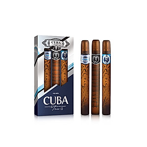 Cuba Cuba Trio 2 Men 3 Pc Gift Set 1.17oz Cuba Winner EDT Spray, 1.17oz Cuba Shadow EDT Spray, 1.17oz Cuba Prestige Black EDT Spray