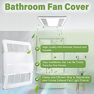 85315000 Replacement Ventilation Fan Grille Lens for Broan Nutone 763RL 769RL Bathroom Vent Exhaust Fan Cover Replacement Parts