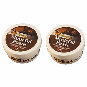 Fiebing's Mink Oil Paste, 6 Oz. - Softens, Preserves and Waterproofs Smooth Leather and Vinyl (2)