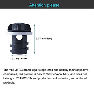 Cooler Plug for YETI,2-Pack Replacement Compatible with YETI RTIC ORCA Roadie and Tundra Coolers,Cooler Accessories for Tank Ice Bucket.