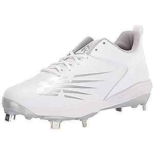 New Balance Women's FuelCell Fuse V3 Metal Softball Shoe, White/White, 8