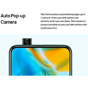 Huawei Y9 Prime 2019 (128GB, 4GB RAM) 6.59" Display, 3 AI Cameras, 4000mAh Battery, Dual SIM GSM Factory Unlocked - STK-LX3, US & Global 4G LTE International Model (Emerald Green, 128 GB)