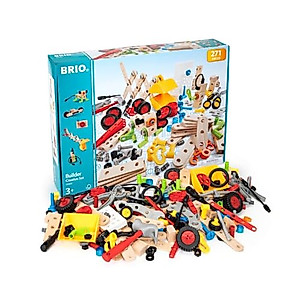 BRIO 34589 Builder Creative Set - 271 Piece STEM Construction Toy | FSC-Certified Wood & Plastic Pieces | Perfect for Toddlers Age 3+ | Enhances Creativity & Motor Skills