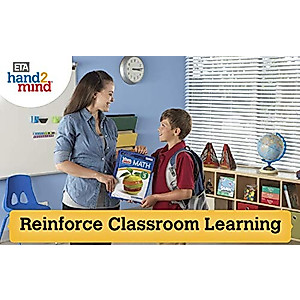 hand2mind VersaTiles Math Practice Take Along Set for Second Grade, Self-Checking Workbook System, 64 Pages with Case Included, Early Math, Math Books, 2nd Grade Math Workbook, Homeshool Supplies