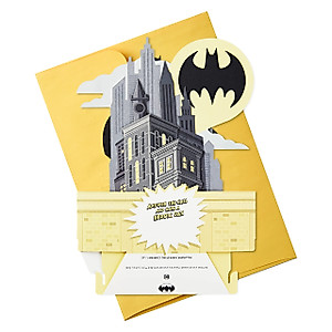 Hallmark Batman Pop Up Birthday Card for Him (Heroic Day) Paper Wonder 3D Card