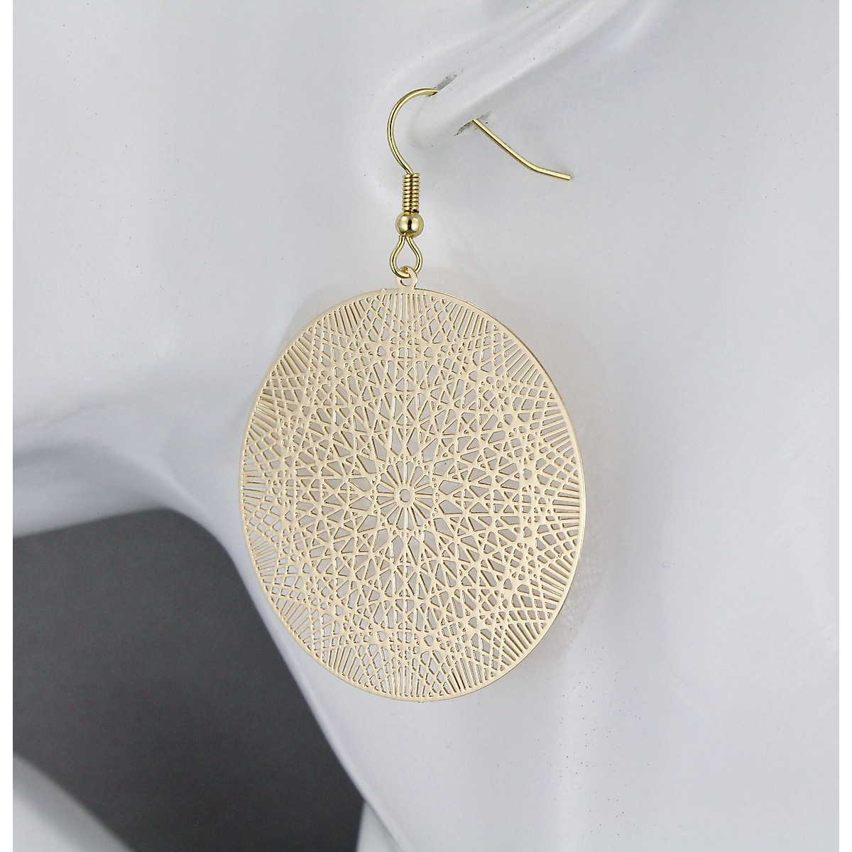 BURIUS Brass Earrings for Women Earrings - Jewelry Earrings for Women Trendy Hanging Brass Earrings