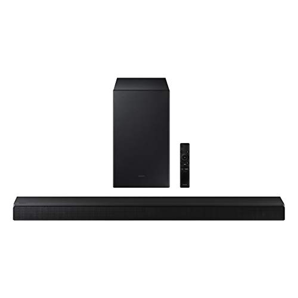 Samsung SP-LSP7T 120" The Premiere 4K Smart Laser Short-Throw Projector with a Samsung HW-A550 2.1ch Black Wireless Soundbar with Subwoofer (2021)